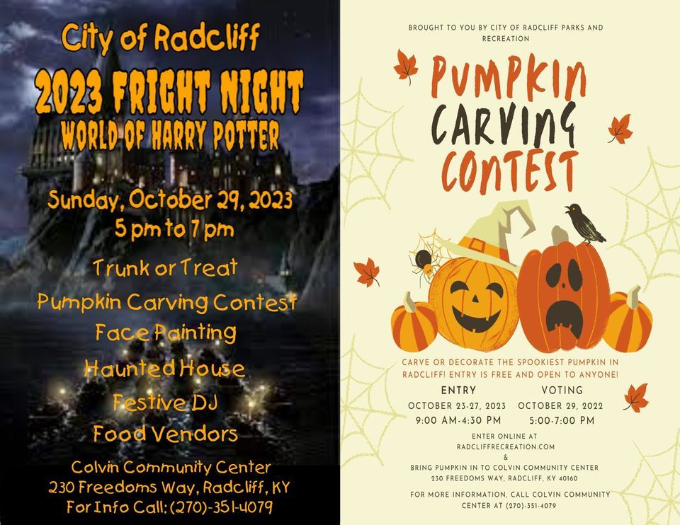 Radcliff Fright Night 2023, Colvin Community Center, Muldraugh, 29 ...