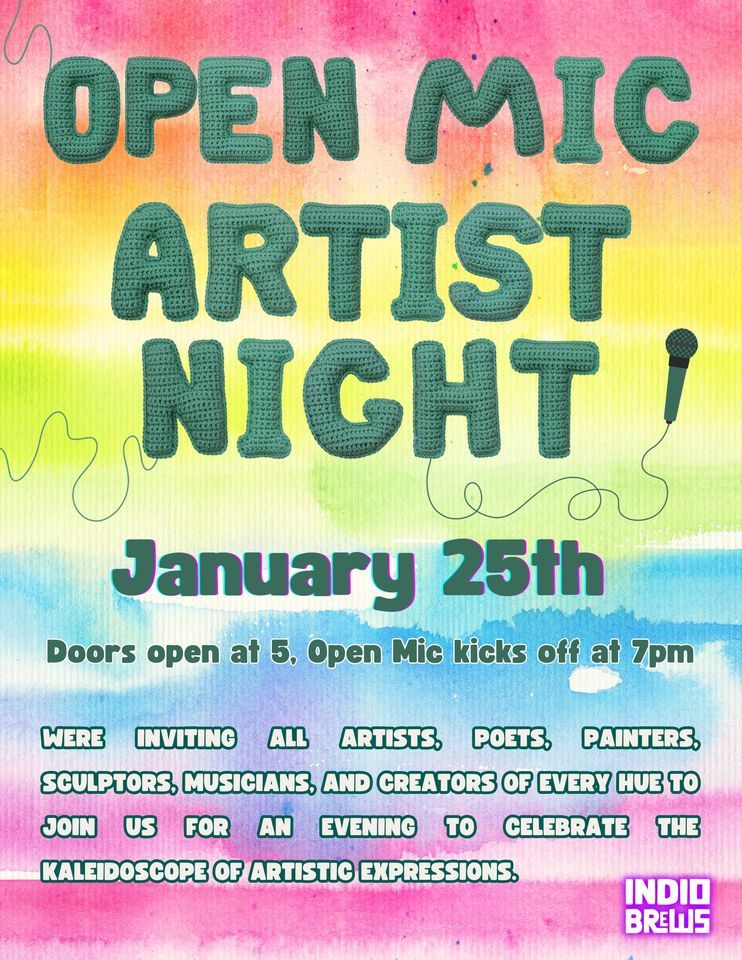 ?? Open Mic Artist Night at Indio Brewing ??, Indio Brewing, Sugar Hill ...