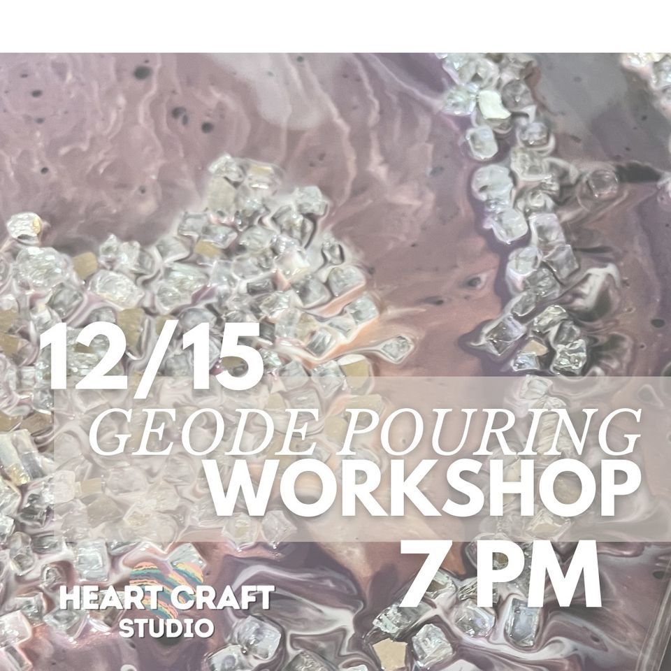 Geode Paint Pouring Workshop, Heart Craft Studio, Rancho Cordova, 15 December 2023 | AllEvents