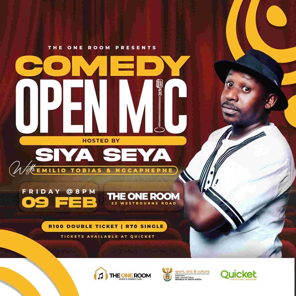 Comedy Open Mic with Siya Seya, The One Room Music & Comedy Club, Port Elizabeth, 9 February ...