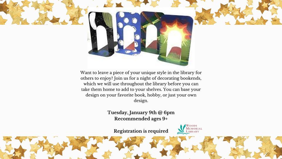 Tween and Teen Bookend Decorating, Woods Memorial Library, Barre, 9 ...