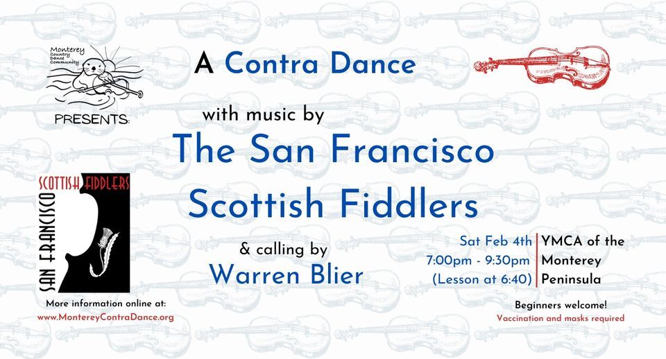 Contra Dance to the San Francisco Scottish Fiddlers, with Warren Blier ...