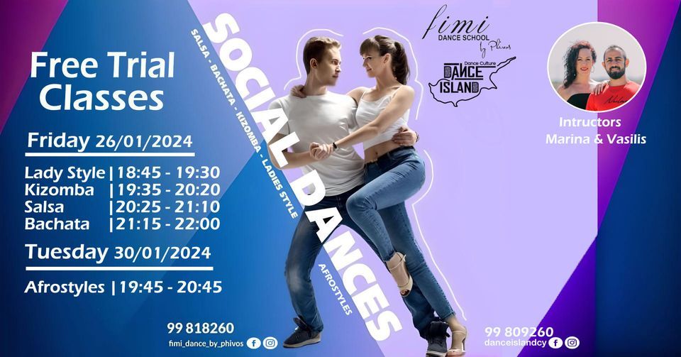 New Social Dance Classes - Free Trials, Fimi Dance School, Famagusta ...