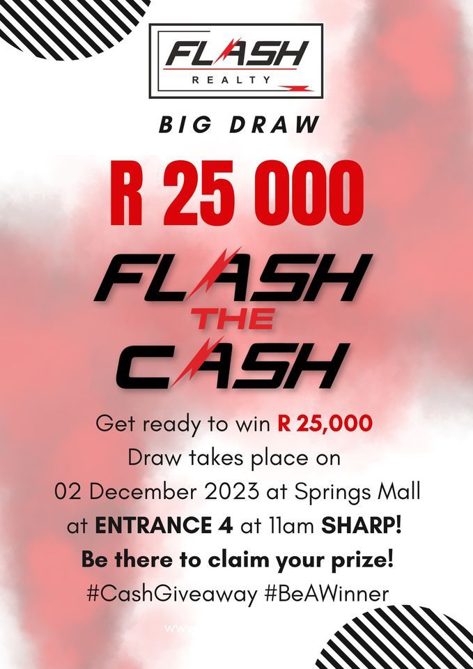 Flash The Cash!, Springs Mall, 2 December 2023 | AllEvents