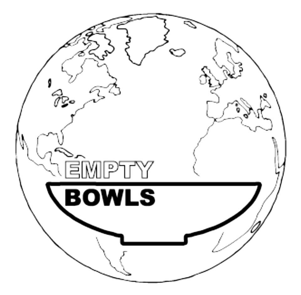 Empty Bowl Coloring Page