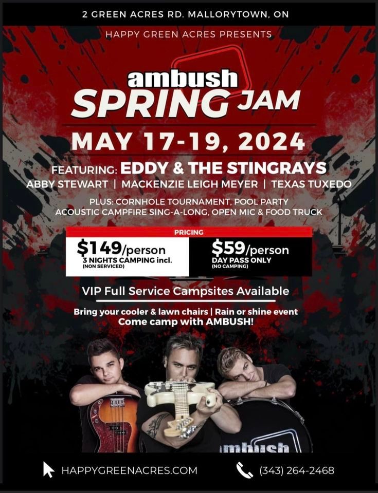 Ambush Spring Jam 24, Happy Green Acres, Brockville, May 17 to May 19 ...