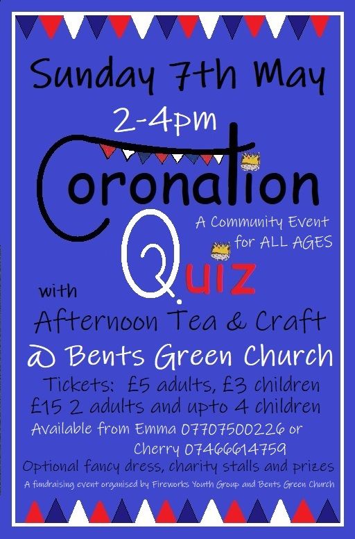 Coronation quiz, Bents Green Church, Sheffield, 7 May 2023 | AllEvents.in
