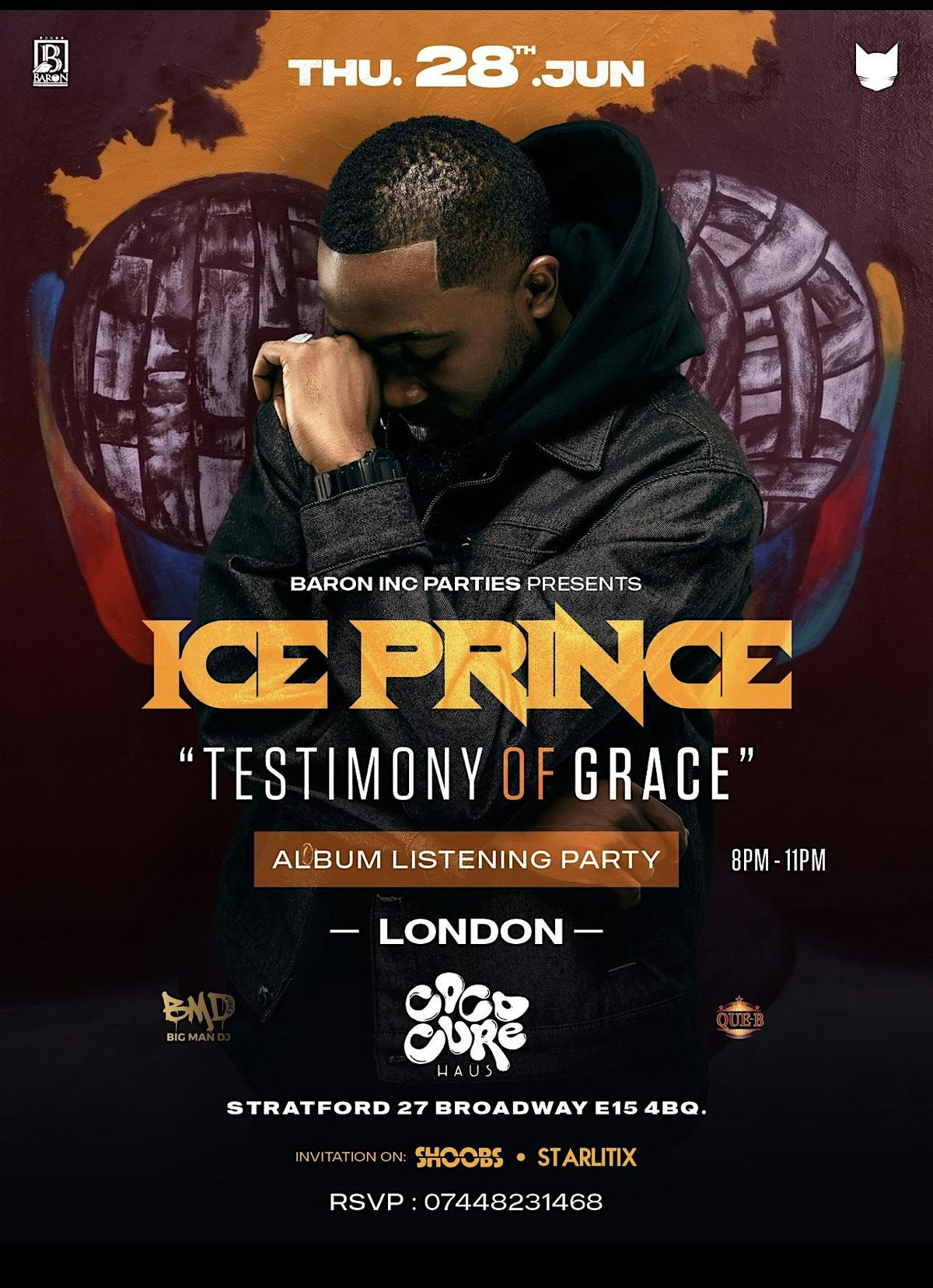 TOG By ICE PRINCE Album listening Party London in London – May 28, 2026 ...