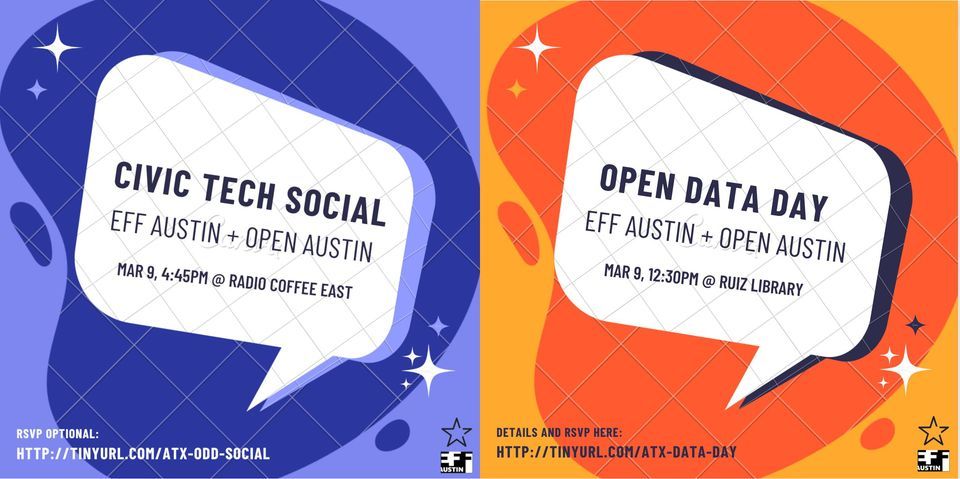 Join Open Austin and EFF-Austin for Open Data Day And Social!, Austin ...