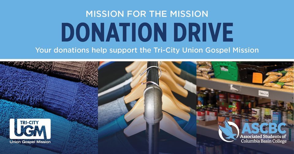 Mission For The Mission Donation Drive, Columbia Basin College Health ...