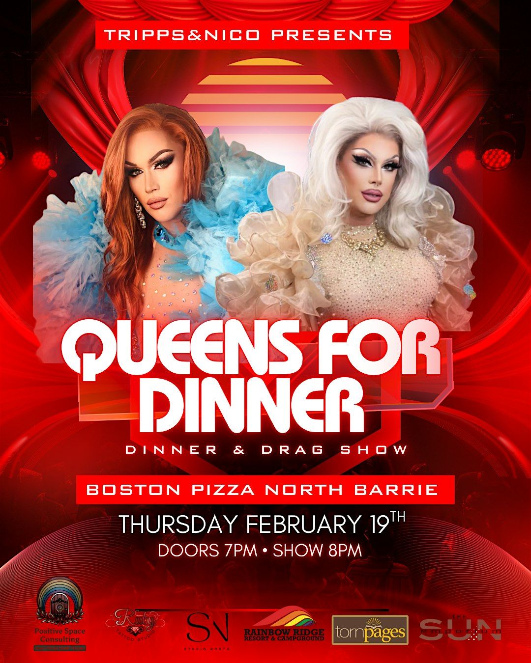 QUEENS FOR DINNER - Boston Pizza, Boston Pizza, Barrie, 19 February ...