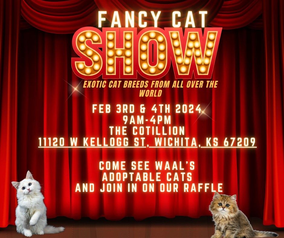 Come see WAAL at the Fancy Cat Show!, The Cotillion, Wichita, 3 ...