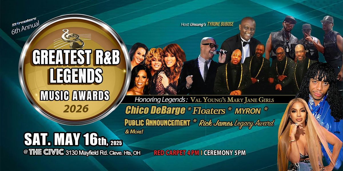 2026 Greatest R&B Legends Music Awards ft. Chico DeBarge, Mary Jane ...