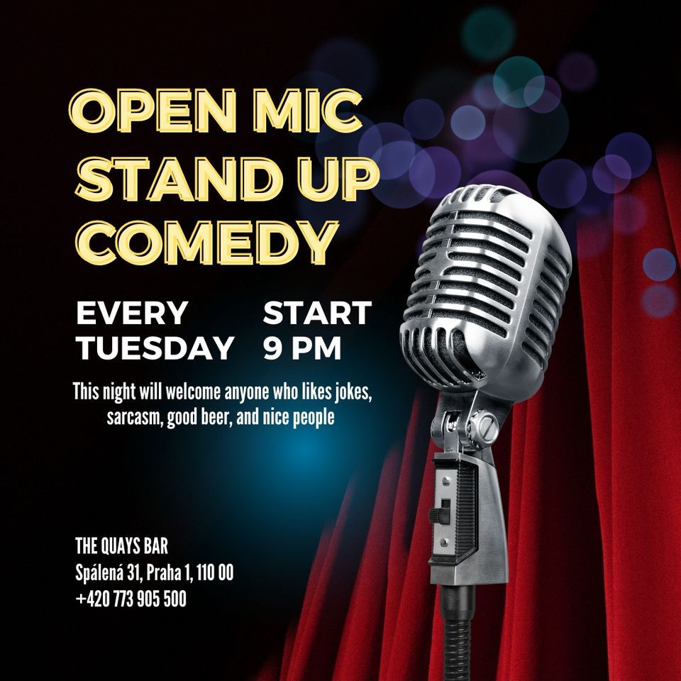 OPEN MIC STAND UP COMEDY, Spálená 31, 110 00 Praha, Česká Republika ...