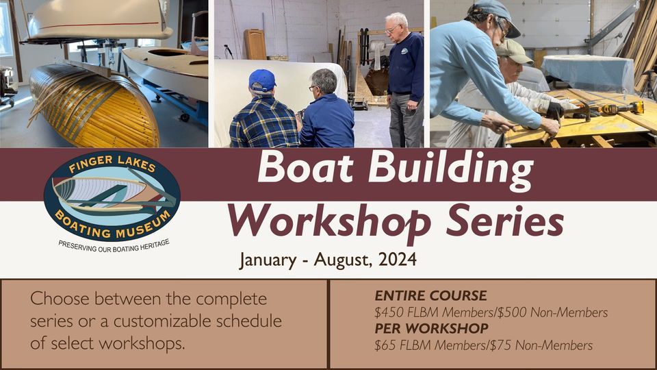 FLBM Boat Building Workshop Series | Canvassing, Finger Lakes Boating ...