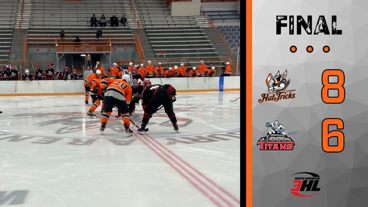 Danbury Jr Hat Tricks at New Jersey Titans, Middletown Ice Arena ...
