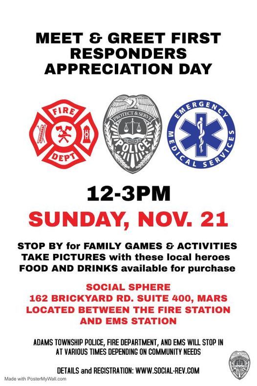 Meet & Greet First Responders Appreciation Day, Social Revolution, Mars ...