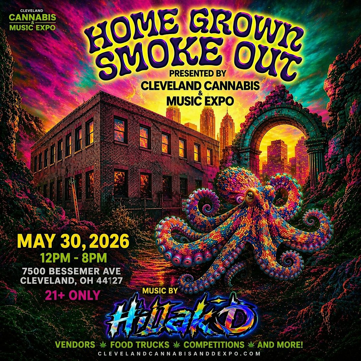 Home Grown Smoke Out, 7500 Bessemer Ave, Cleveland, 30 May 2026 | AllEvents