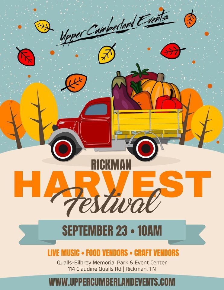 Rickman Harvest Festival, Rickman Event Center & Memorial Park, 23 ...