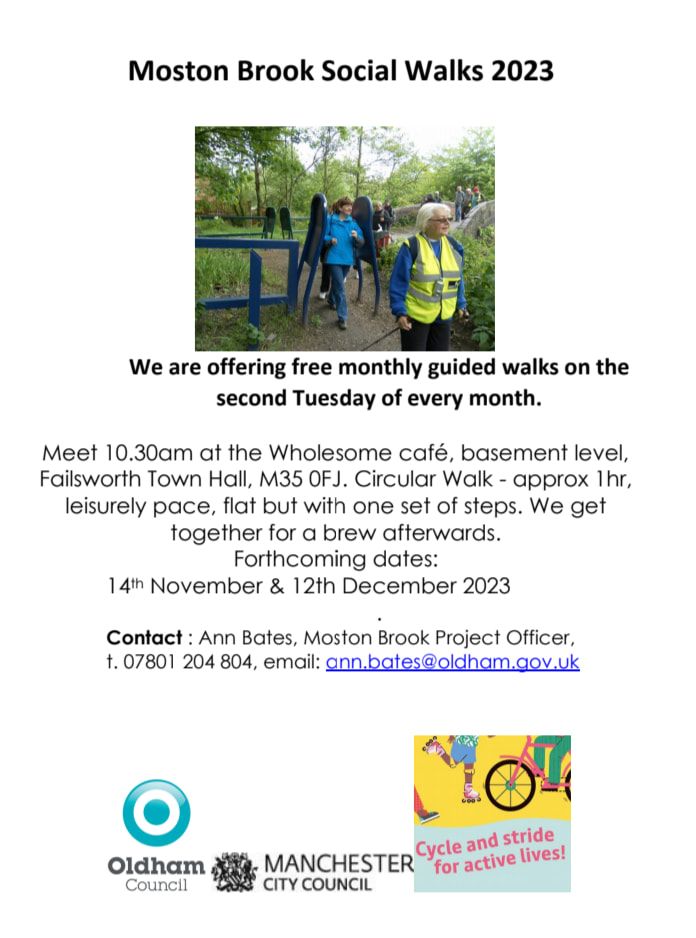 Moston Brook Social Walk, The Wholesome Cafe, Manchester, 14 November ...