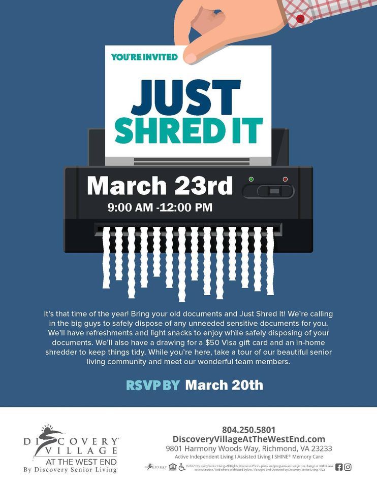 Just Shred It, Discovery Village At The West End, Henrico, 23 March ...