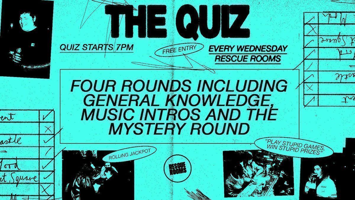 The Quiz 📝 Every Wednesday at Rescue Rooms, Rescue Rooms, Nottingham, 3 ...