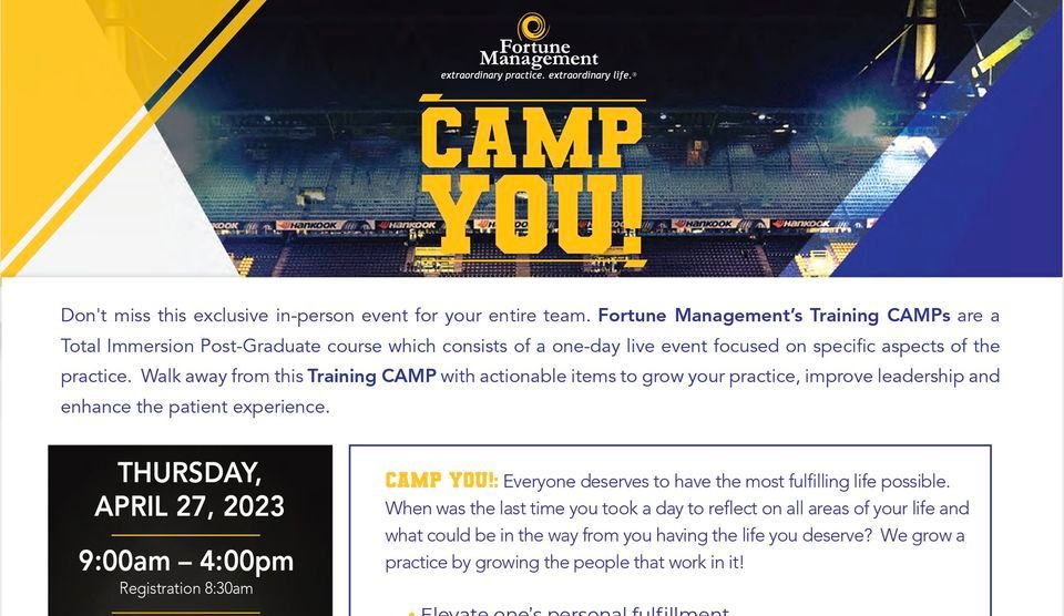 Camp You! with Bernie Stoltz, RLA Learning and Conference Center ...