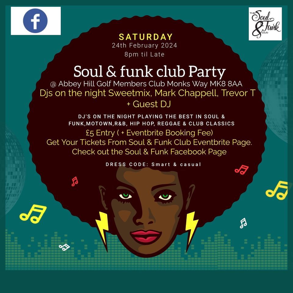 Soul & Funk Club Party , Abbey Hill Golf Club Members Bar, Milton ...