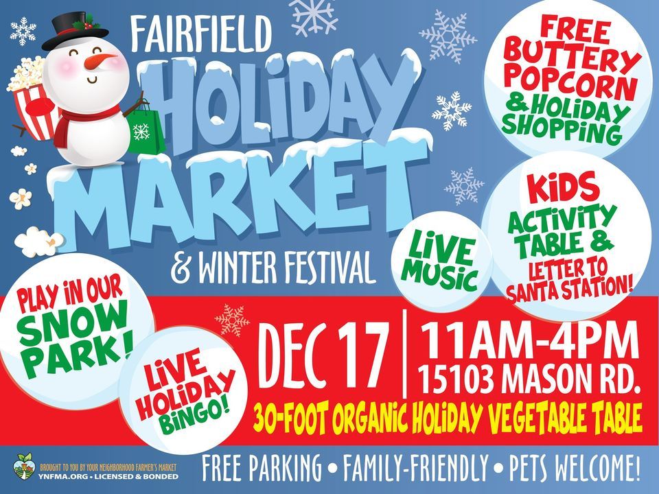 Fairfield Holiday Market & Winter Festival, 15103 Mason Rd, Cypress, TX ...