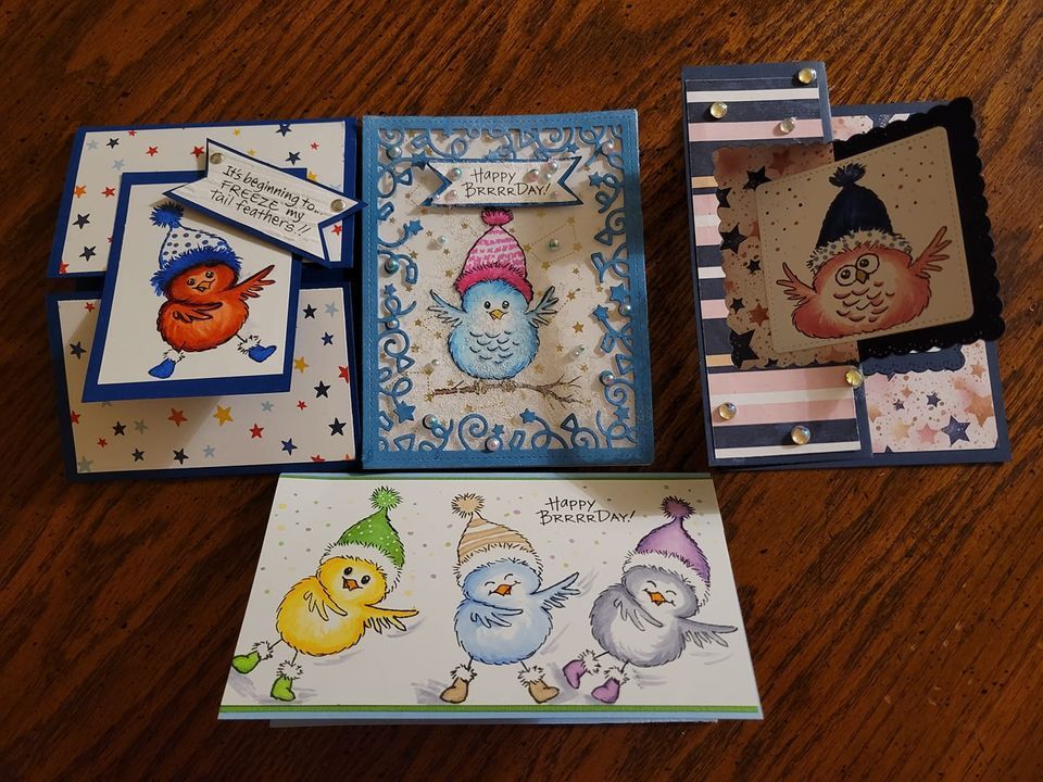 Happy Brrrrday Cards with LindaC, Scrapbooks by the Sea, Myrtle Beach ...