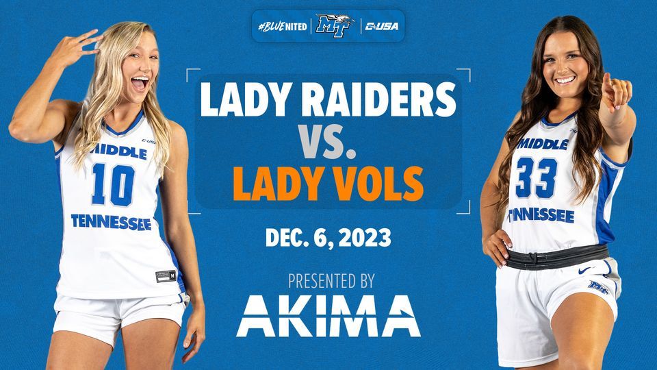 MTSU Blue Raiders vs Tennessee Womens Basketball, Von Braun Center ... MTSU Blue Raiders vs Tennessee Womens Basketball, Von Braun Center ...