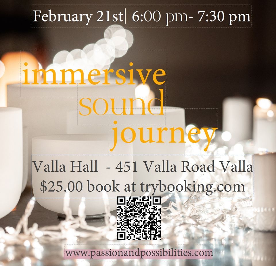Immersive Sound Journey, Valla Public Hall, Coffs Harbour, 21 February ...
