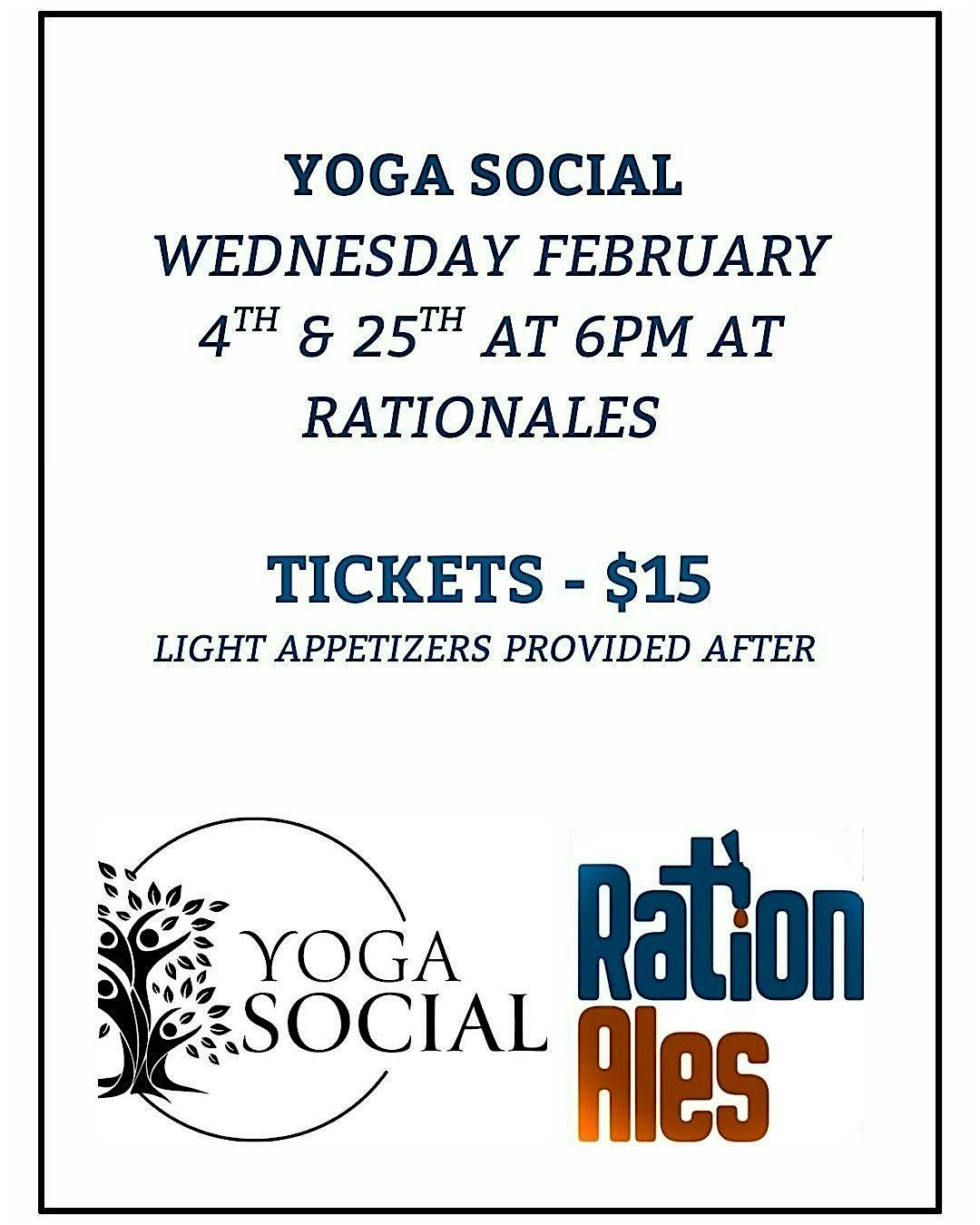 Yoga Social at RationAle, RationAles, Williamsville, 4 February 2026 ...