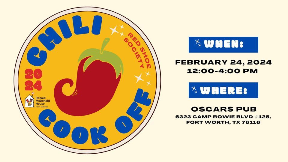 Red Shoe Societys Annual Chili Cook Off at Oscars Pub, Oscar's Pub ...