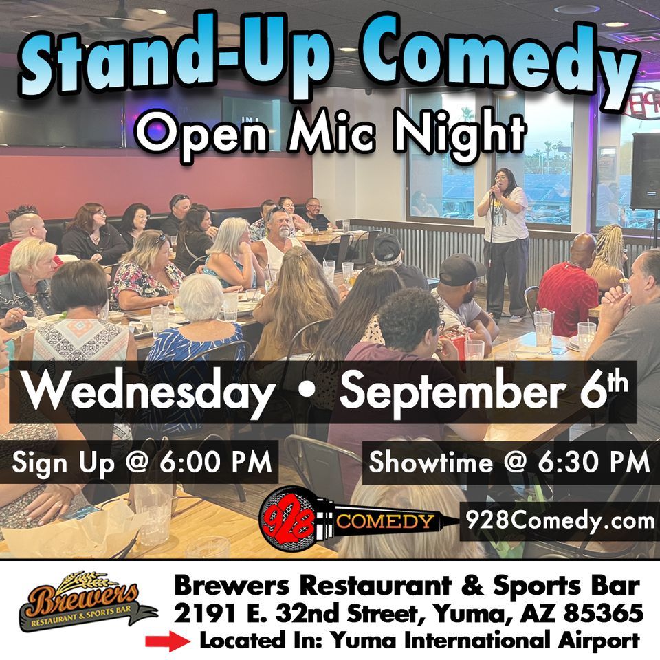 Stand Up Comedy Open Mic Night Brewers Yuma Airport September 6 stand-up-comedy-open-mic-night-brewers-yuma-airport-september-6