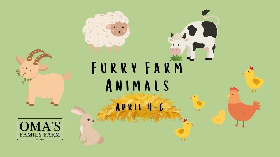 Furry Farm Animals (Recess at Omas), Oma's Family Farm, Lakeside, April ...