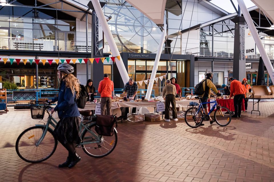 Go By Bike Day Breakfast - Aotearoa Bike Challenge Launch , Queens Wharf, Wellington, 1 February ...
