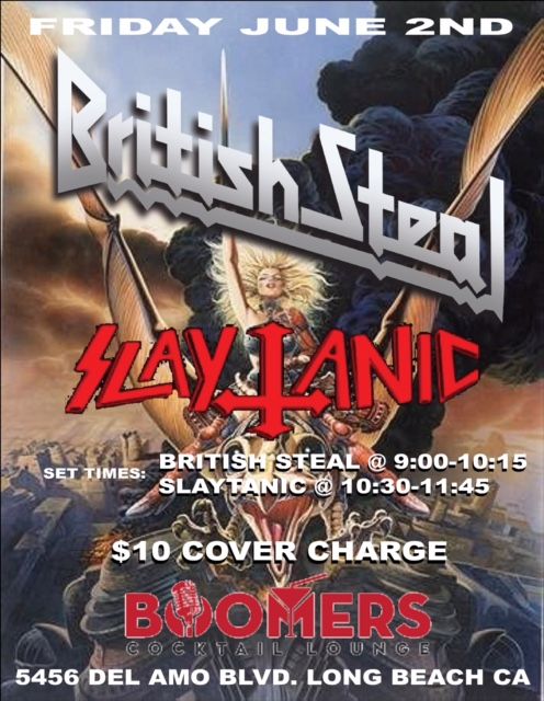 British Steal & Slaytanic Join Forces @ Boomers!!!, Boomer's Cocktails ...