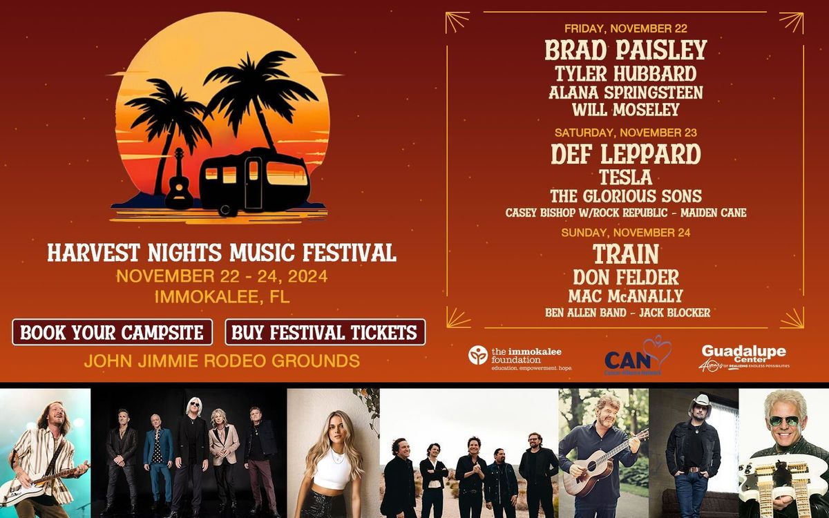 Harvest Nights Music Festival: Def Leppard & Tesla - Saturday Pass ...