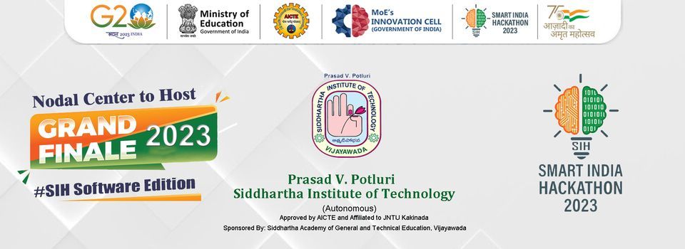 Smart India Hackathon Grand Finale 2023 - Software Edition, Prasad V Potluri Siddhartha ...