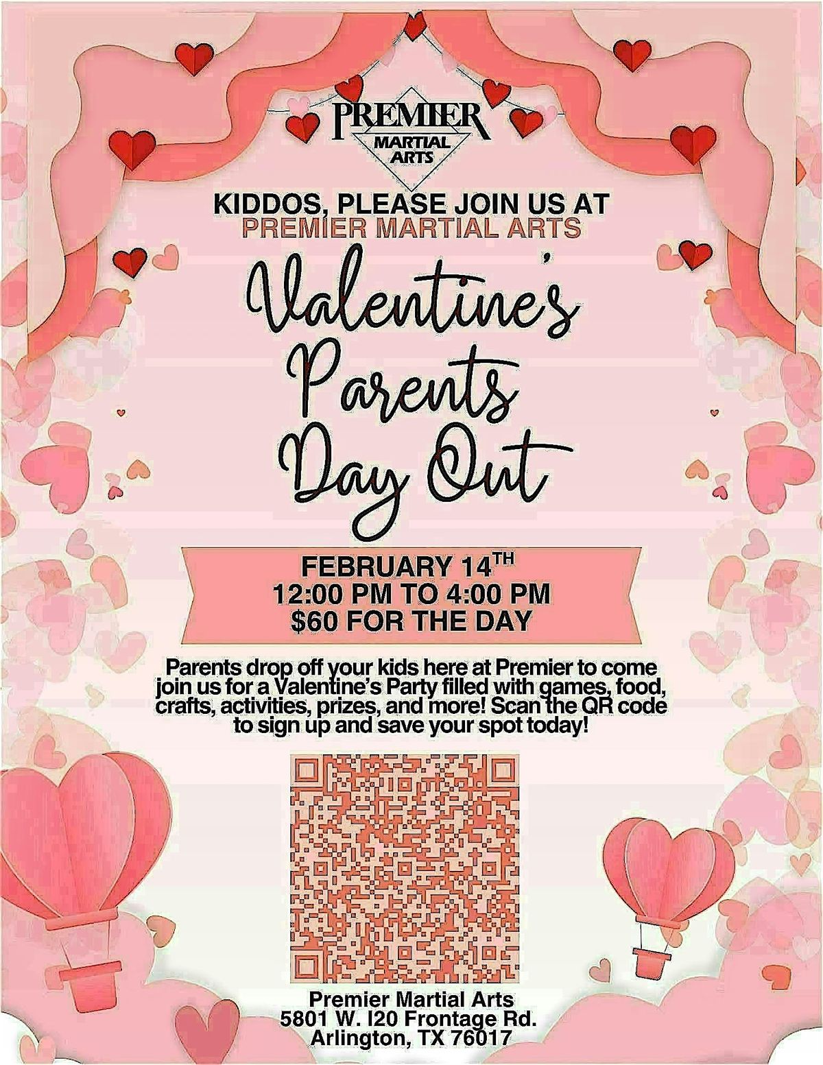 VALENTINES PARENTS DAY OUT!, 5801 W Interstate 20 suite 310, Arlington ...