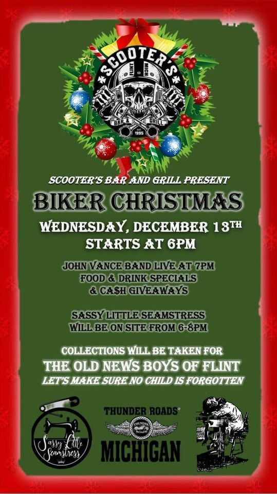Bikers Christmas @Scooters with JVB, Scooter's Bar & Grill, Flint, 13 ...