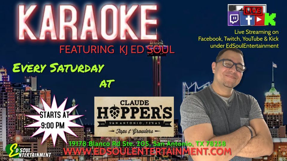 Claude Hoppers Karaoke, Claude Hopper's Taps & Growlers, Castle Hills ...