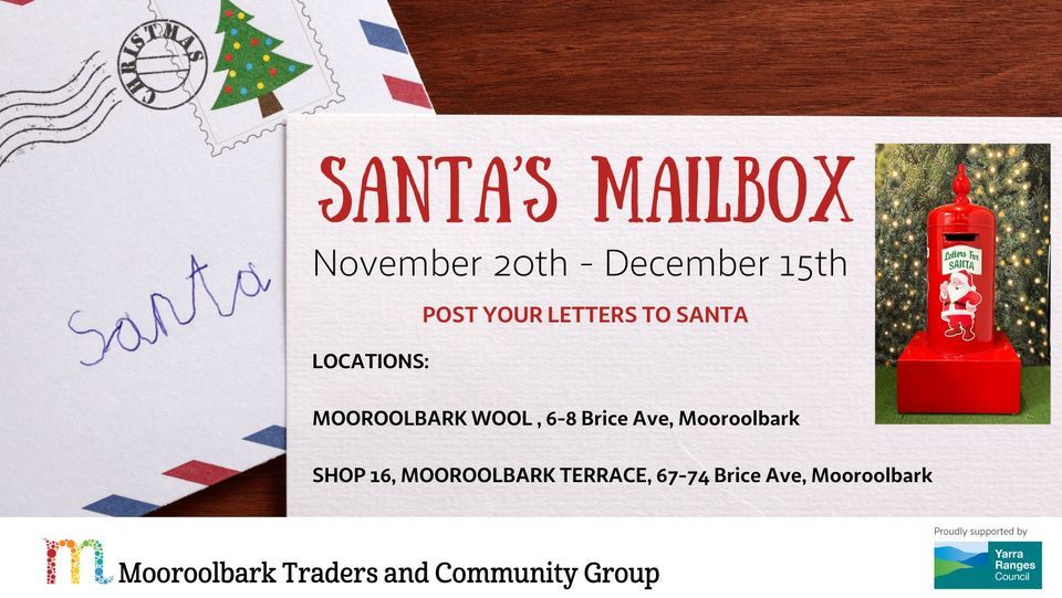 Santas Mailbox!, Brice Ave, Mooroolbark VIC 3138, Australia, 1 December ...