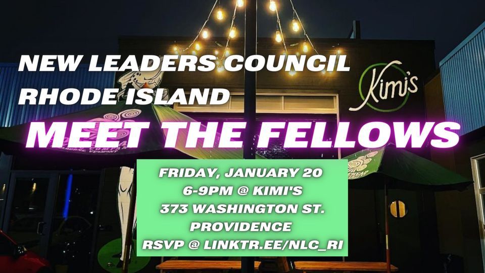 Meet the Fellows: 2023, Kimi’s, Providence, 20 January 2023 | AllEvents.in