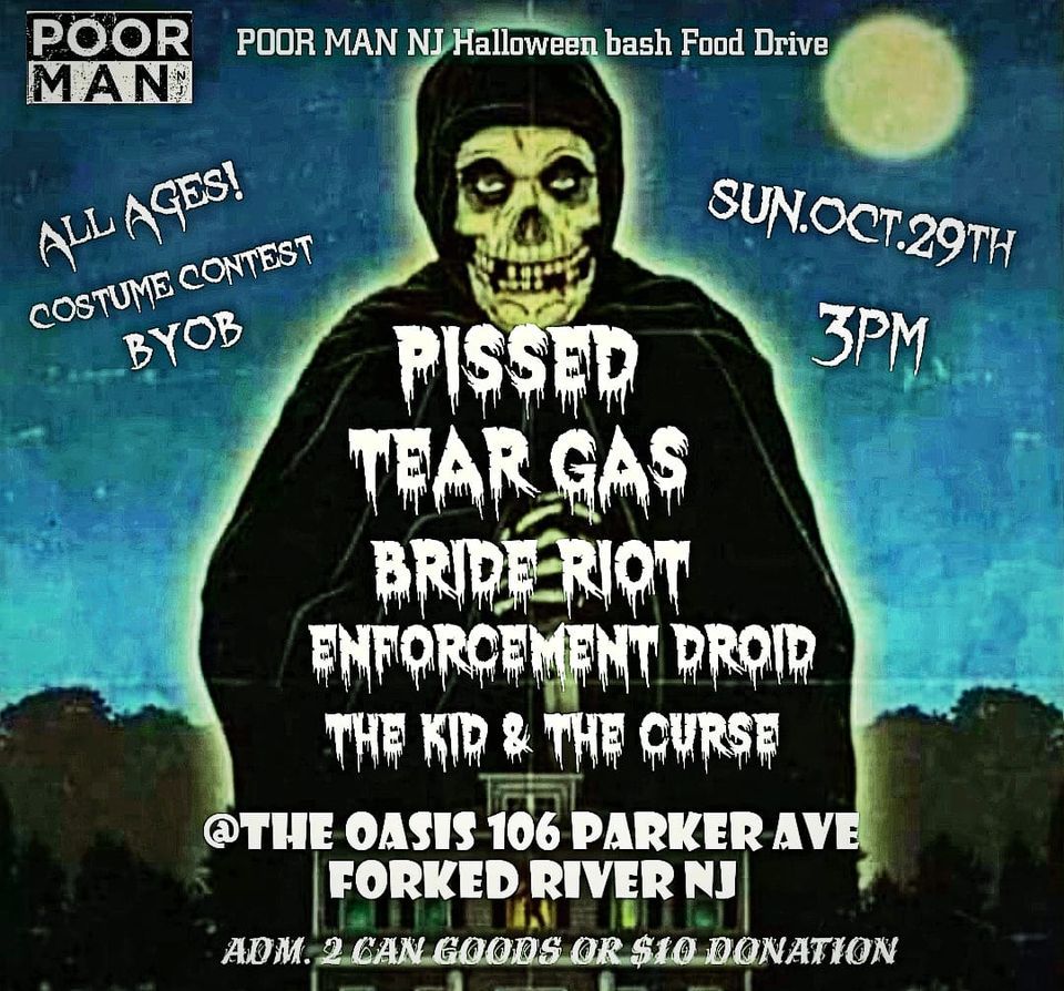 Poor Man NJ Halloween Bash Food drive!, 106 Parker Ave Forked River NJ ...