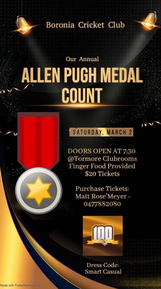 Allen Pugh Medal 2023/24, Tormore Reserve, Bayswater, 2 March 2024 ...