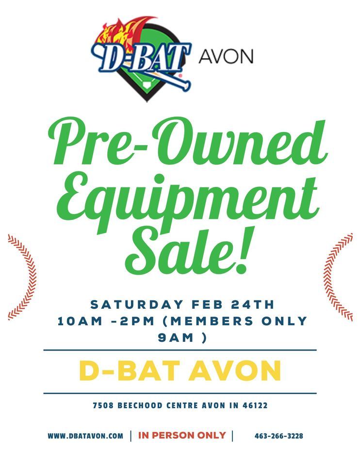 Pre-Owned Equipment Sale, D-BAT Avon, 24 February 2024 | AllEvents