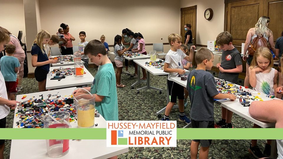 School-Age LEGO Club, Hussey-Mayfield Public Library, Zionsville, 22 ...