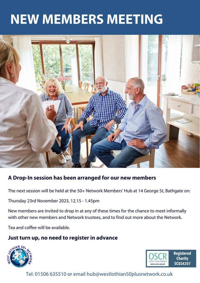 New Members Meeting, West Lothian 50 Plus Network, Bathgate, 18 January ...